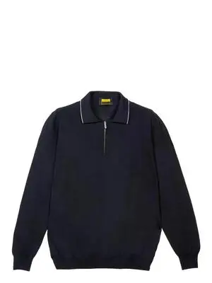 SVEVO Zip Trim Polo Shirt - Blue