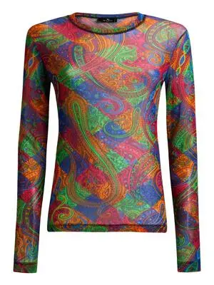 Etro Geometric Paisley-pattern Top - Red