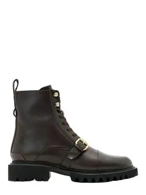 ALLSAINTS Buckle Lace-Up Boots