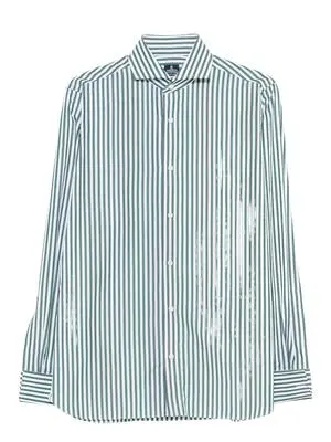 TRUZZI Striped-pattern Shirt - Green