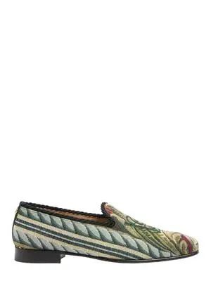 Valentino Garavani Embroidered Slip-on Shoes - Green