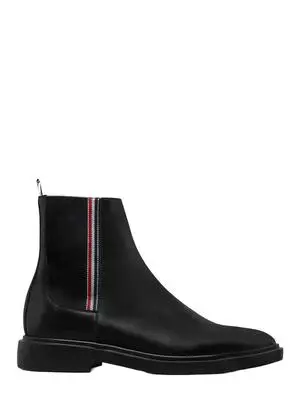 THOM BROWNE Leather Chelsea Boots