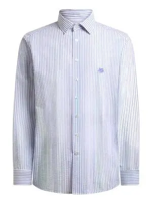 Etro Striped Seersucker Shirt - White