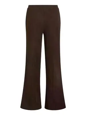Karl Lagerfeld Crest-embroidered Trousers - Brown