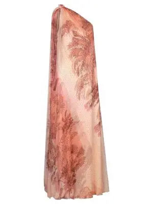 Johanna Ortiz One-shoulder Printed Maxi Dress - Neutrals
