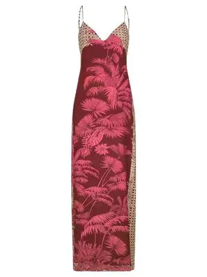Johanna Ortiz Tropical Harmony Maxi Dress - Red