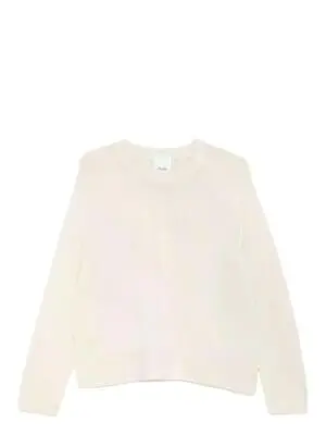 ALLUDE Crew-neck Sweater - Neutrals