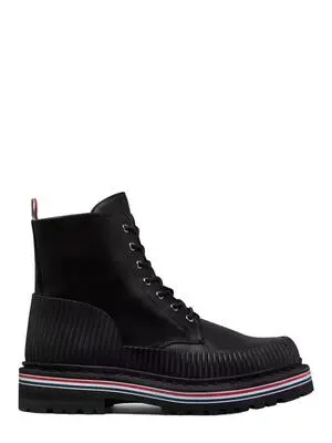 Thom Browne Hiking Leather Boots - Black