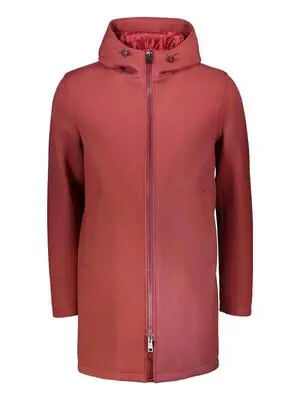 Herno Hooded Zip-up Parka - Red