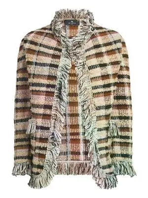 Etro Grid-motif Jacket - Neutrals