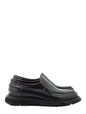 BUTTERO® Lucca Lug-sole Loafers - Black