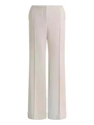 Alberta Ferretti Cuffed Trousers - Neutrals