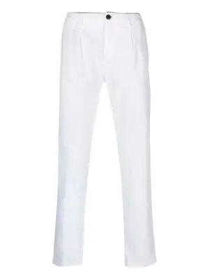 DEPARTMENT 5 Pleat-detail Tapered-leg Trousers - White