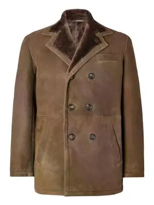 ELEVENTY Shearling Button Jacket