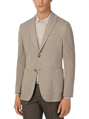 Boggi Milano Regular Fit Micro Texture Blazer - Taupe