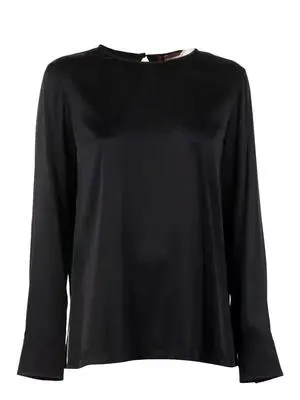 Max Mara Lodi Long-sleeve Top - Black