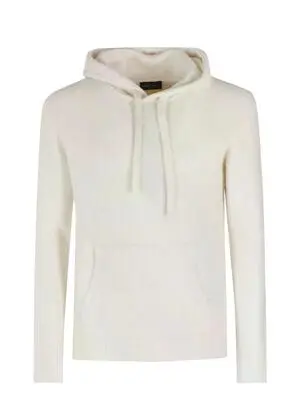 ROBERTO COLLINA Hooded Sweatshirt With Pocket - Neutrals