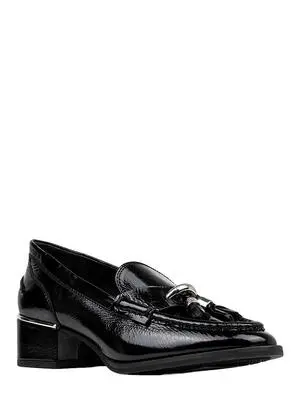 DONALD PLINER Mirabel Tailored Leather Pumps With Tassels - Black