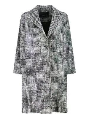 KITON Plaid Pattern Single-Breasted Coat