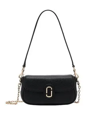 Marc Jacobs The Clover Pebbled Leather Shoulder Bag - Black