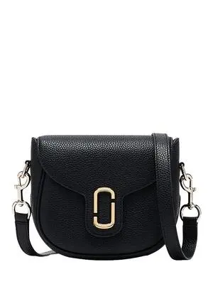 Marc Jacobs Pebbled Leather Saddle Bag - Black