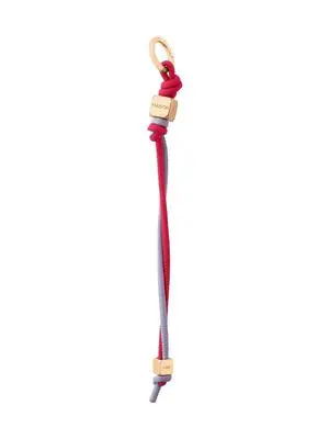 MAISON DE SABRE Cuboidal Hardware Wristlet Charm - Red