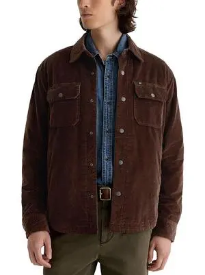 Ag Elias Corduroy Shirt Jacket - Raw Umber