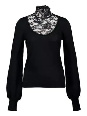VALENTINO Lace-Detail Sweater