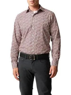 Rodd & Gunn Greenstreet Long Sleeve Sports Fit Shirt - Garnet