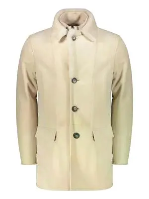 Herno Buttoned Coat - Neutrals