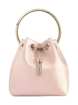 JIMMY CHOO Circular-handle Bucket Bag - Pink