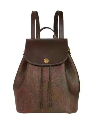 Etro Paisley Print Arnica Backpack - Brown