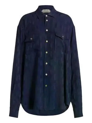 Alberta Ferretti Silk Shirt - Blue