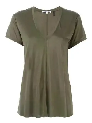 Helmut Lang V-neck T-shirt - Green