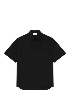 Givenchy Couture Seam Shirt In Cotton With Paris Patch - Black