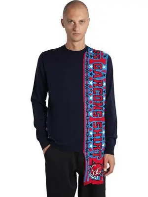 Comme Des Garçons Long Sleeve Knitwear - Blue
