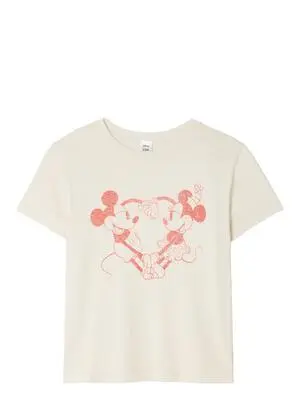 RE/DONE Disney Classic Printed T-shirt - White