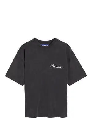 PICANTE Tailor Logo-print Cotton T-shirt - Black