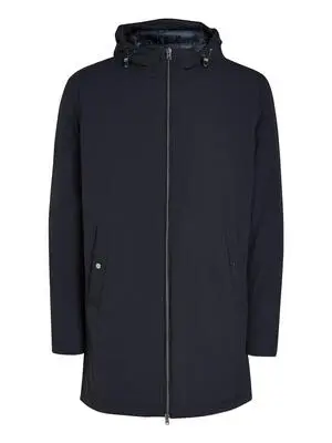 Herno Hooded Nylon Jacket - Navy