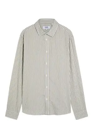 WAX LONDON Shelly Striped Woven Shirt - White