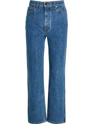 Khaite High-rise Slim Straight-leg Jeans - Denim