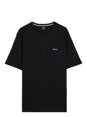 BOSS Waffle Cotton-blend T-shirt - Black