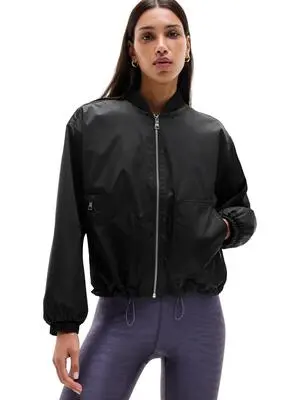 Athleta Sateen Jacket - Black