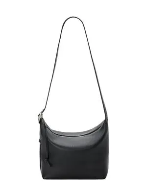 Loewe Leather Loop Shoulder Bag - Black