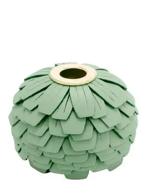Loewe Leather Flower Personalisation Bag Charm Green
