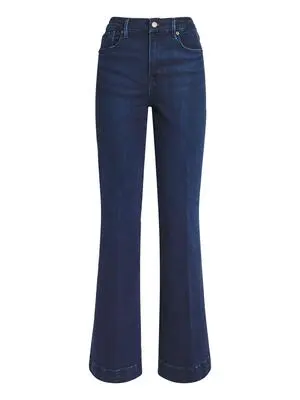 GOOD AMERICAN Compression Mid-Rise Flared Jeans