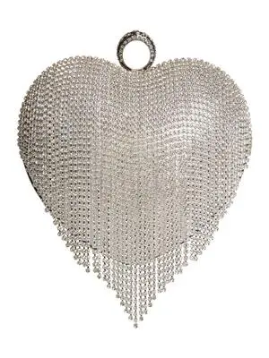 DAVID CHARLES Heart Top-handle Bag - Silver