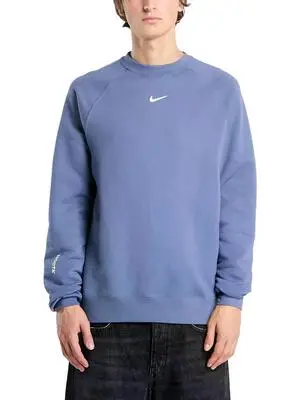 Nike X Drake Nocta Logo Crew-neck Sweatshirt Blue