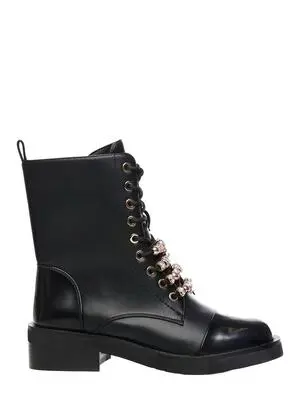 V°73 Margot Beaded-embellishment Boots - Black