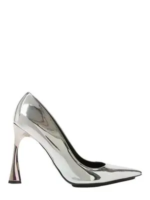 Stella McCartney 103mm Elsa Pointed-Toe Heeled Pumps Silver